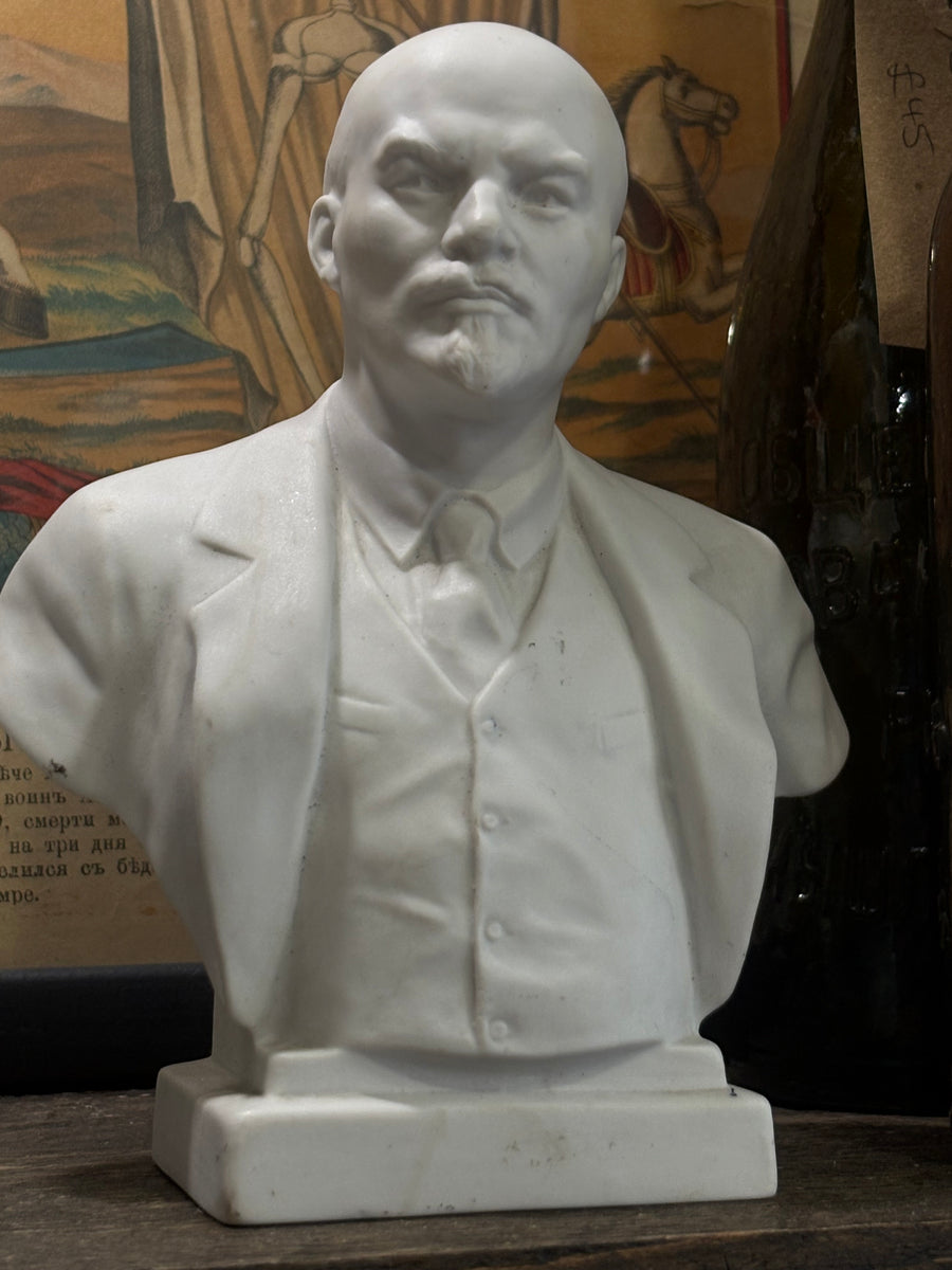 1960s Lomonosov Porcelain Bisque Bust of Lenin – 17.5cm High ...