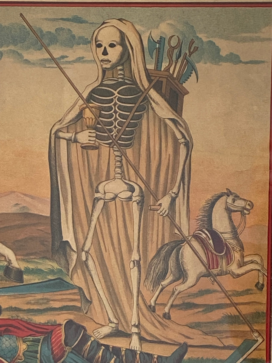 Antique 19th Century Russian Lubok Lithograph – Anika the Warrior & De ...