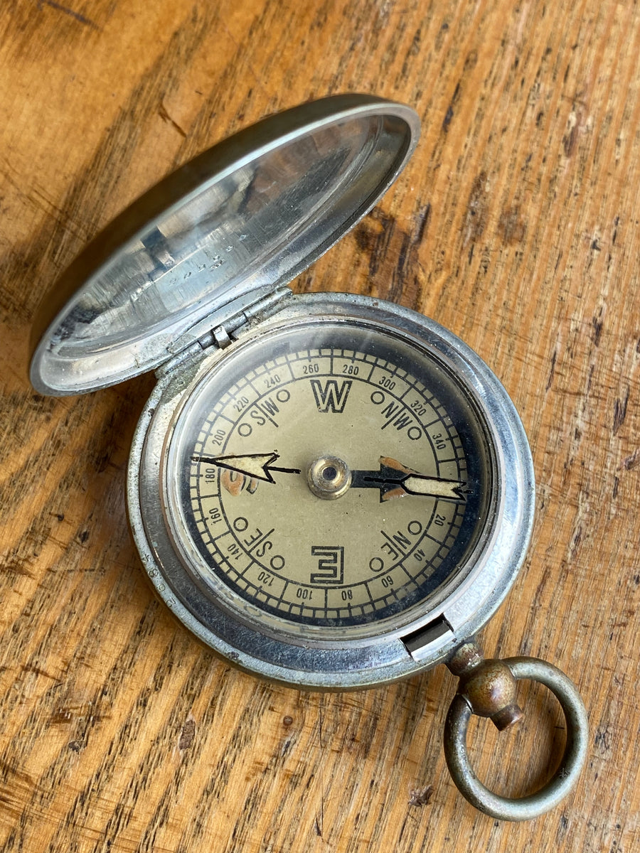 Dennison & Co WWI Military Pocket Compass – British Officer’s Silver F ...