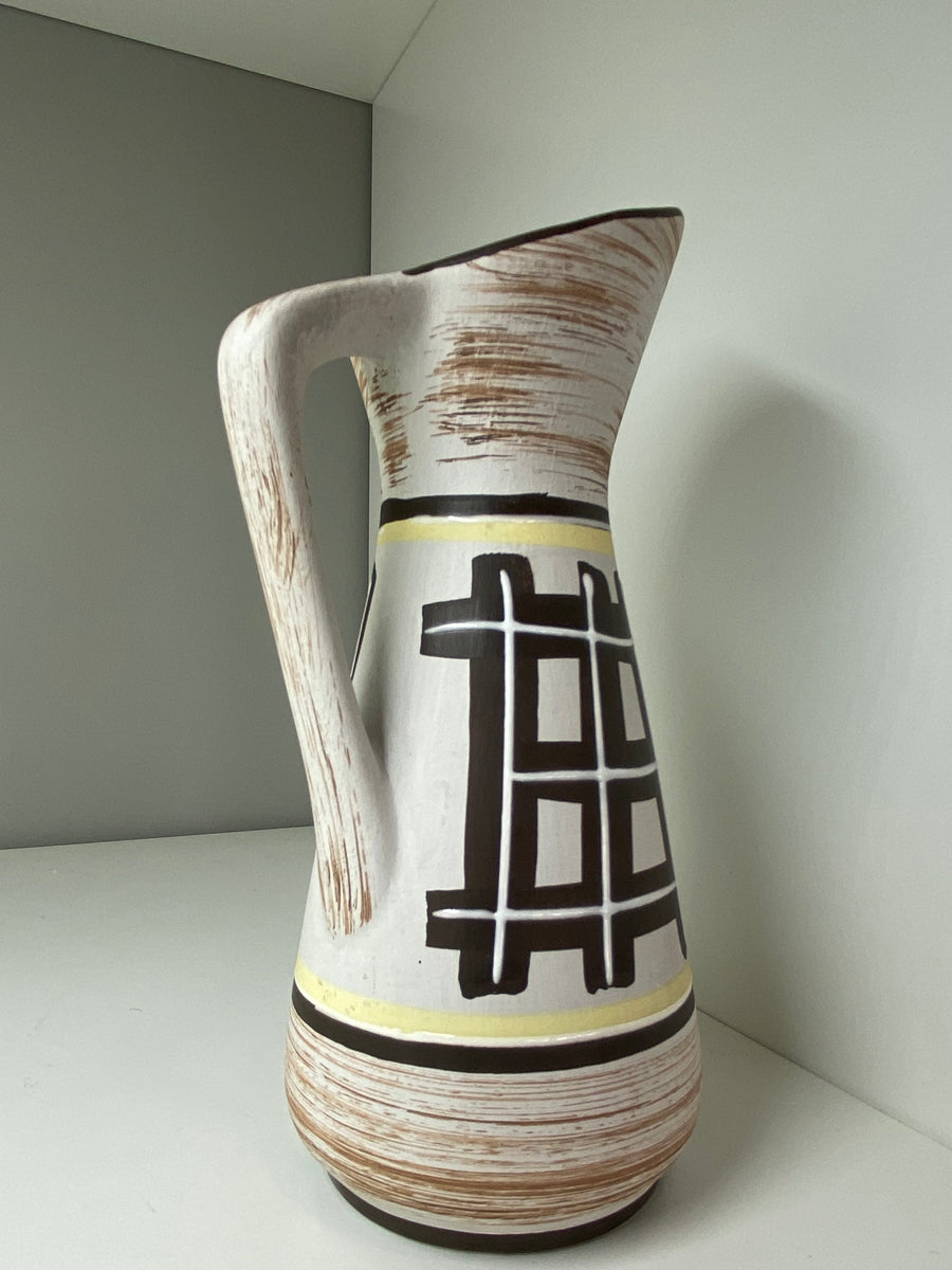 Mid-Century 1960s Eckhardt & Engler West German Pottery Jug – Geometri ...