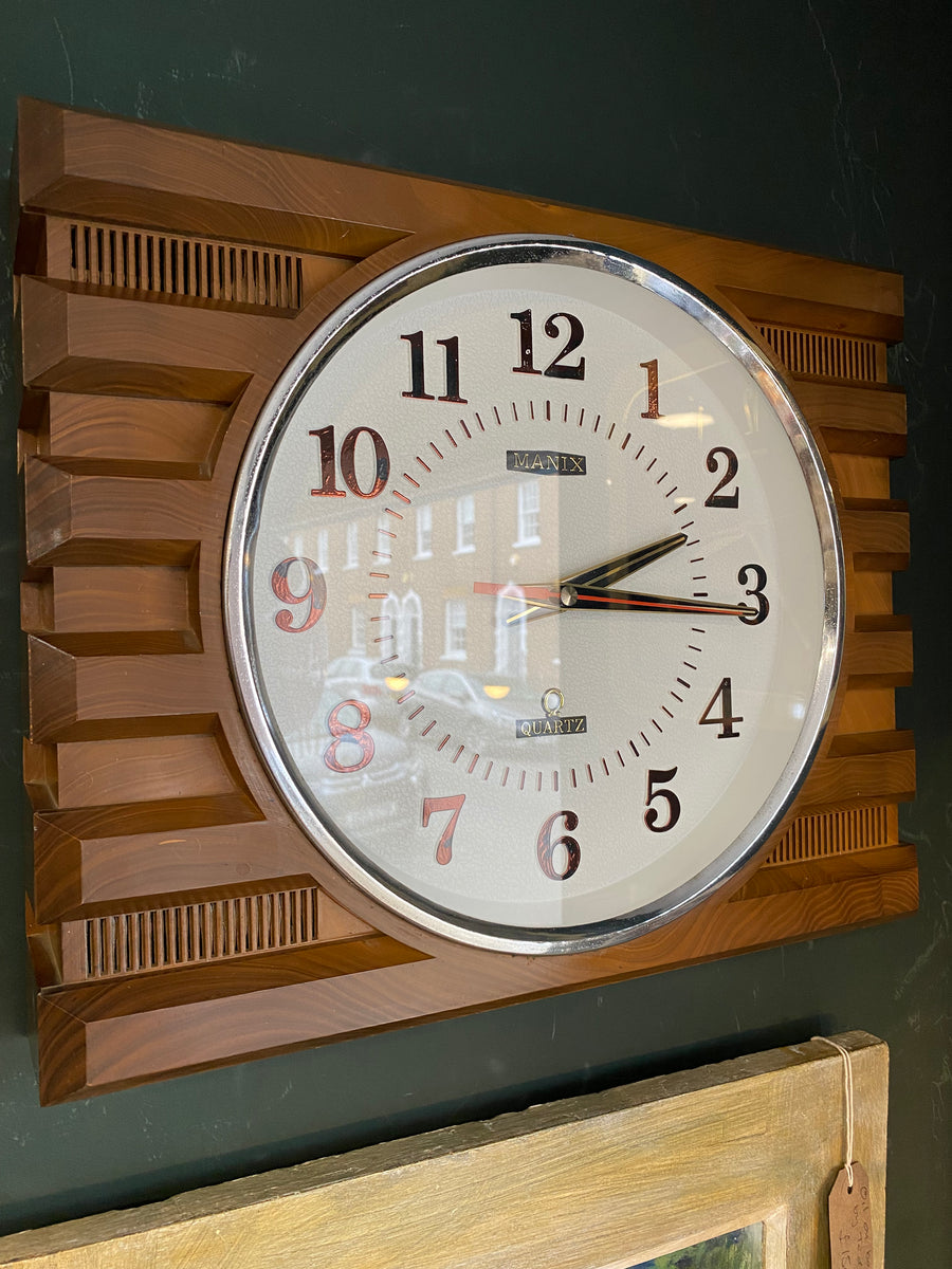 Vintage Manix large wall clock – windsorvintage